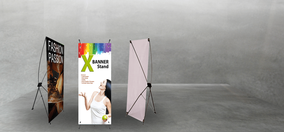 X Fabric Banners | X Banner Stands