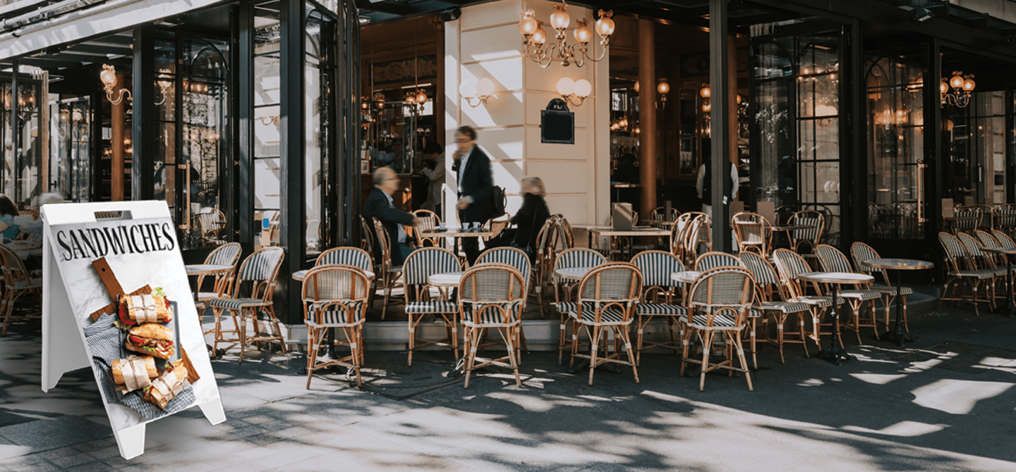 Sandwich Board Signs | Outdoor Sandwich Board Signs - Ships Fast