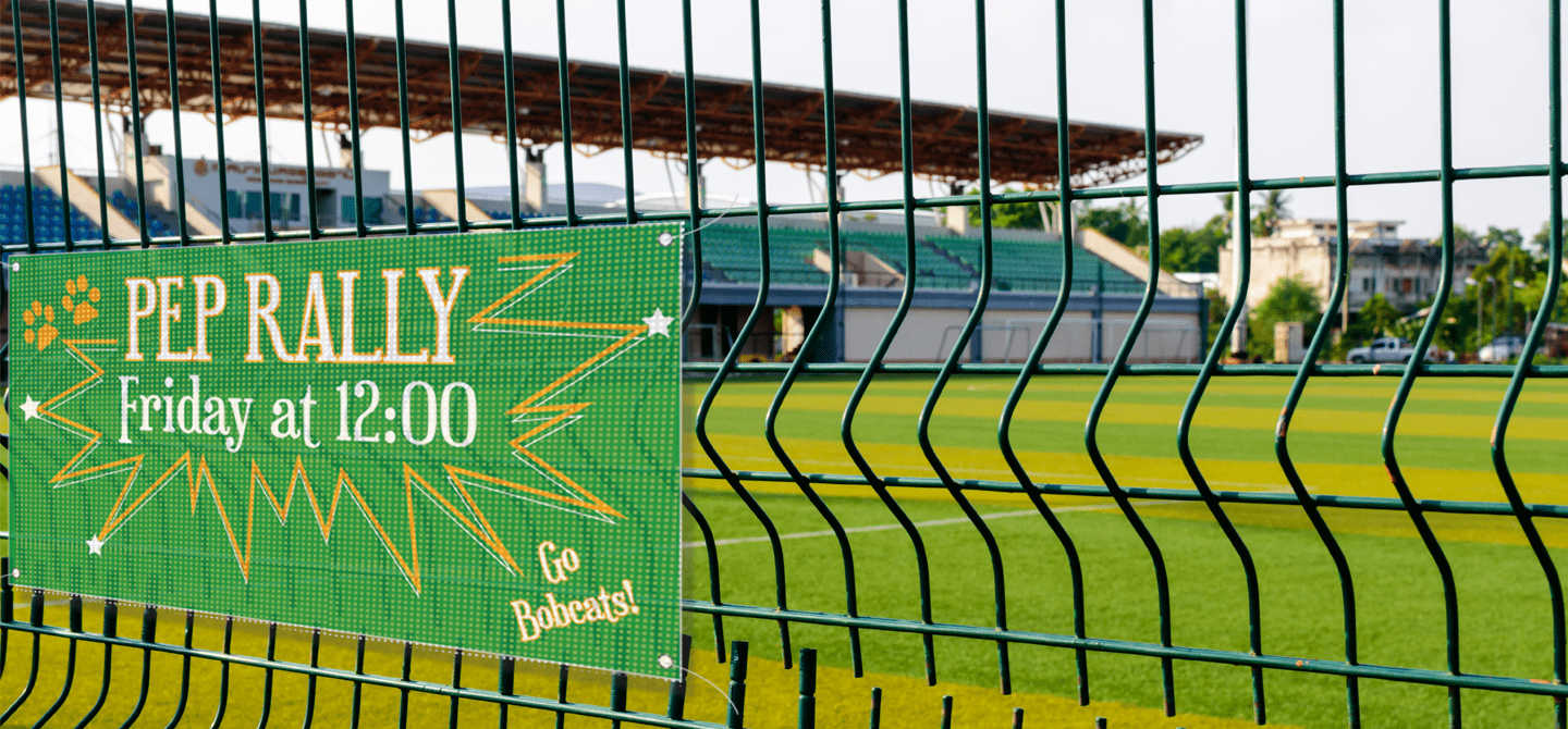 Fence Banners | Printed Screen Mesh - Construction Singage